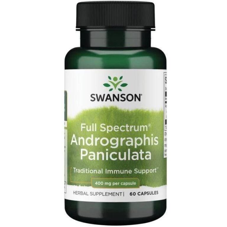 Swanson Full Spectrum Andrographis Paniculata 400mg 60 Kapseln - ECO ...